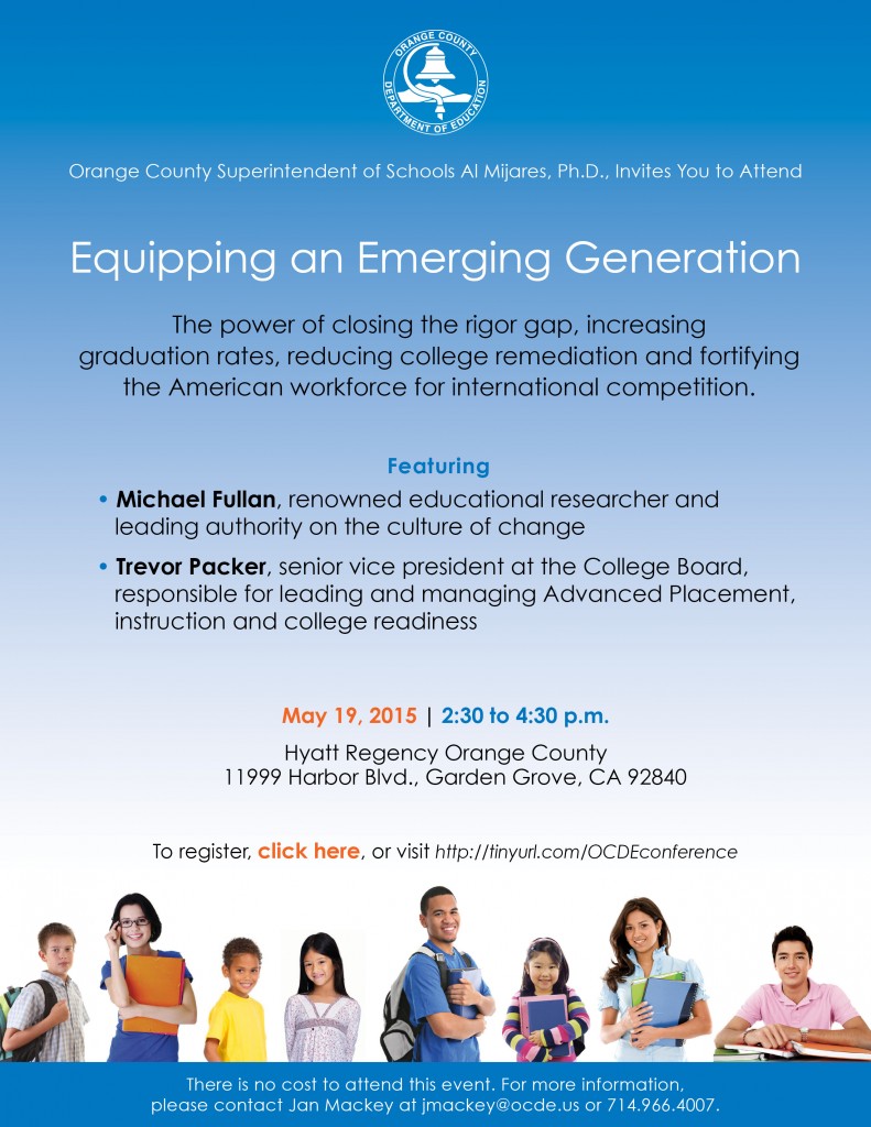 OCDE conference to feature education experts Michael Fullan and Trevor ...