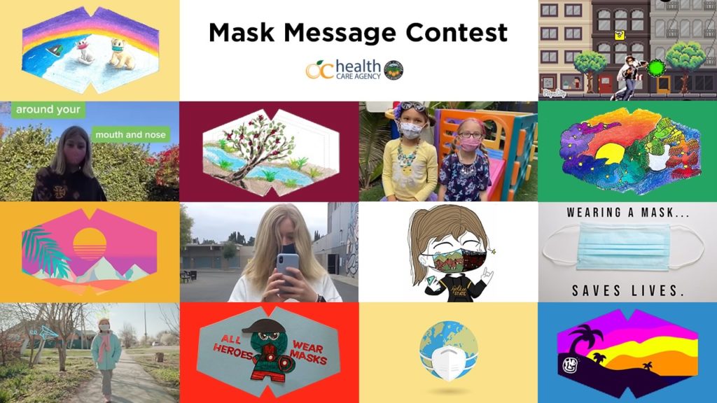 Winners announced in Health Care Agency’s mask message contest, which ...