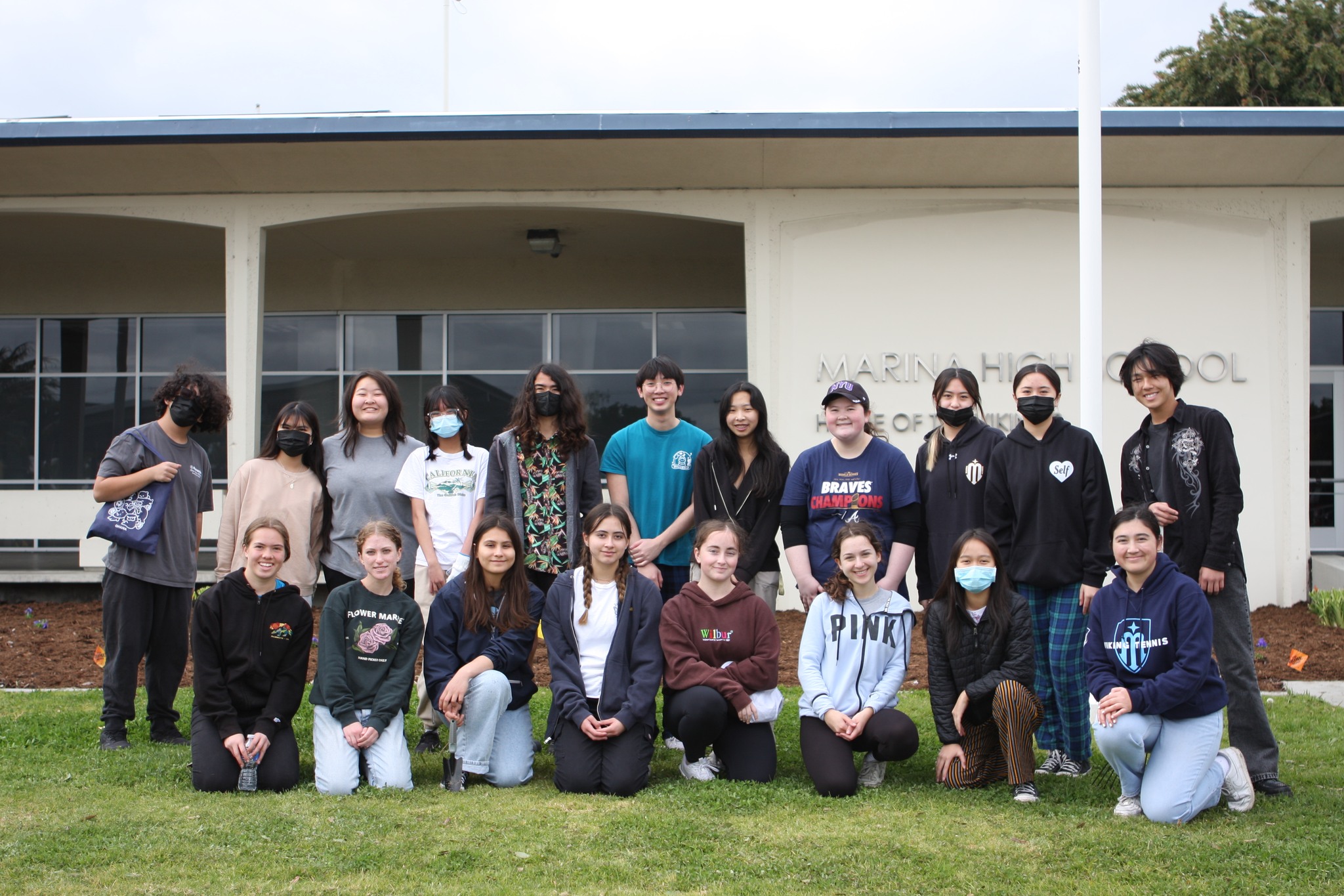 Marina High’s Helping Hands club welcomes spring with a beautification ...