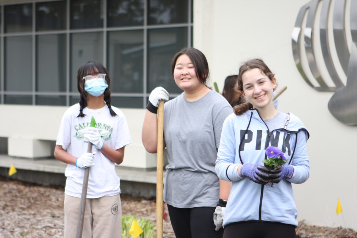 Marina High’s Helping Hands club welcomes spring with a beautification ...